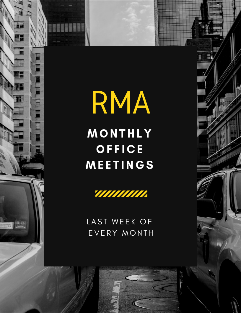 RMA Monthly Office Meetings – RMA Realty